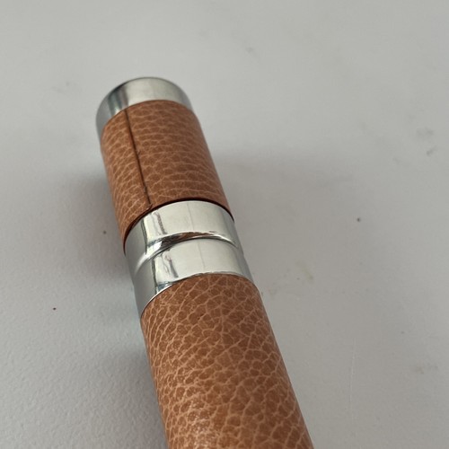 Vintage Brown Leather Wrapped Cigar Tube, Corona Size | eBay