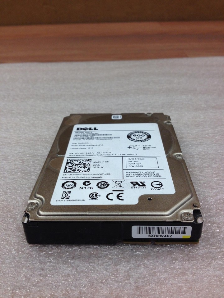 Lot Of 2 Dell ST9600205SS Savvio 10K.5 Hard Drive 600 Gb Sas 2.5" 10K ...