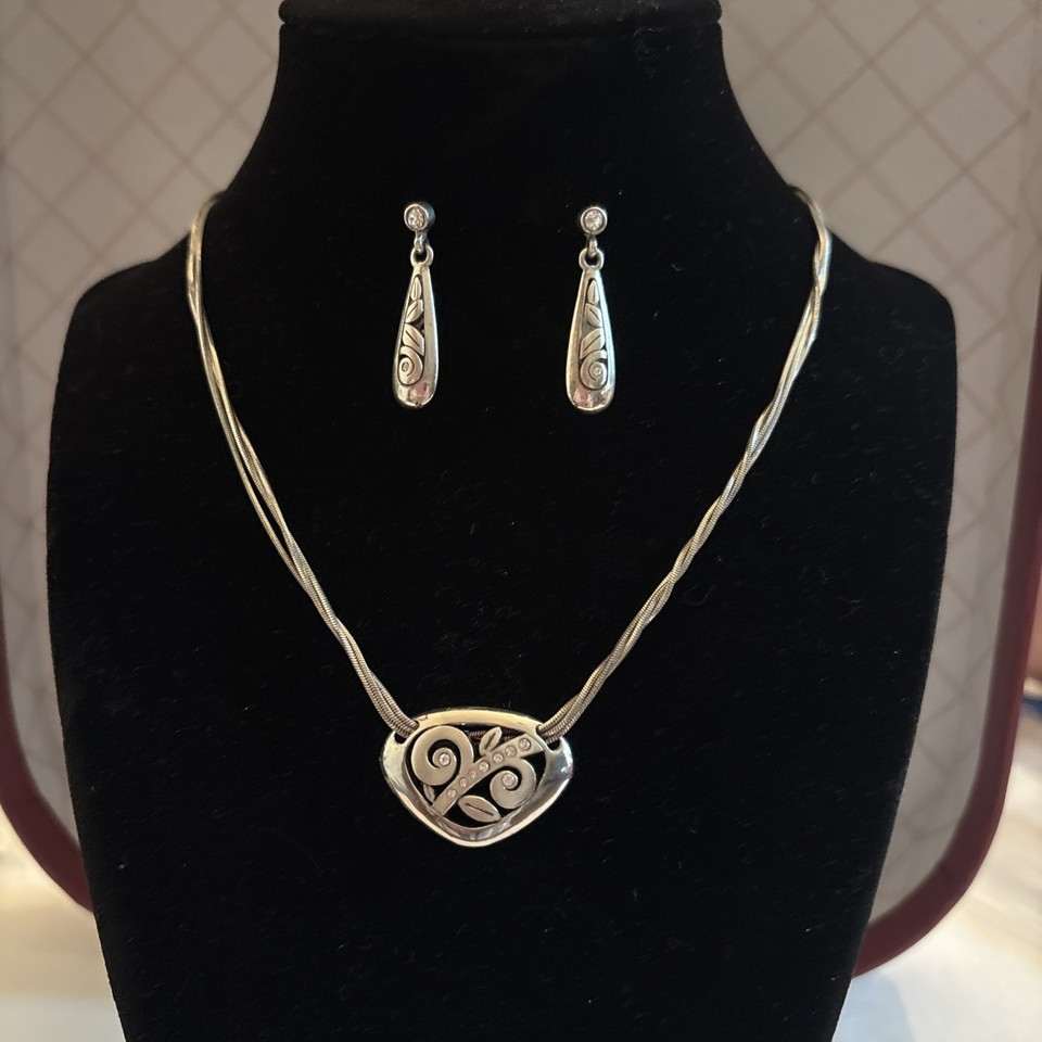 16”. - 18” Brighton Necklace And Earring Set | eBay
