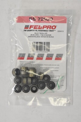 Fel-Pro Valve Stem Seal Gasket Engine Set 16 Piece Pack SS 72929 For ...