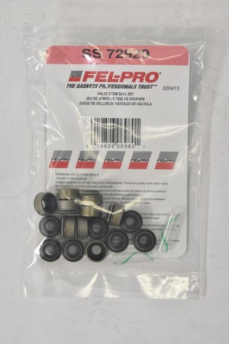 Fel-Pro Valve Stem Seal Gasket Engine Set 16 Piece Pack SS 72929 For ...