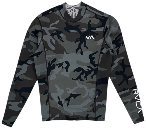 RVCA Men's Wetsuit Jacket 2mm Balance Long Sleeve Back Zip Surf Top in ...