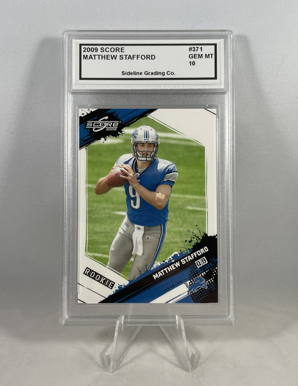 Matthew Stafford Rookie Card Graded 10 Gem Mint 2009 Panini Score #371 ...