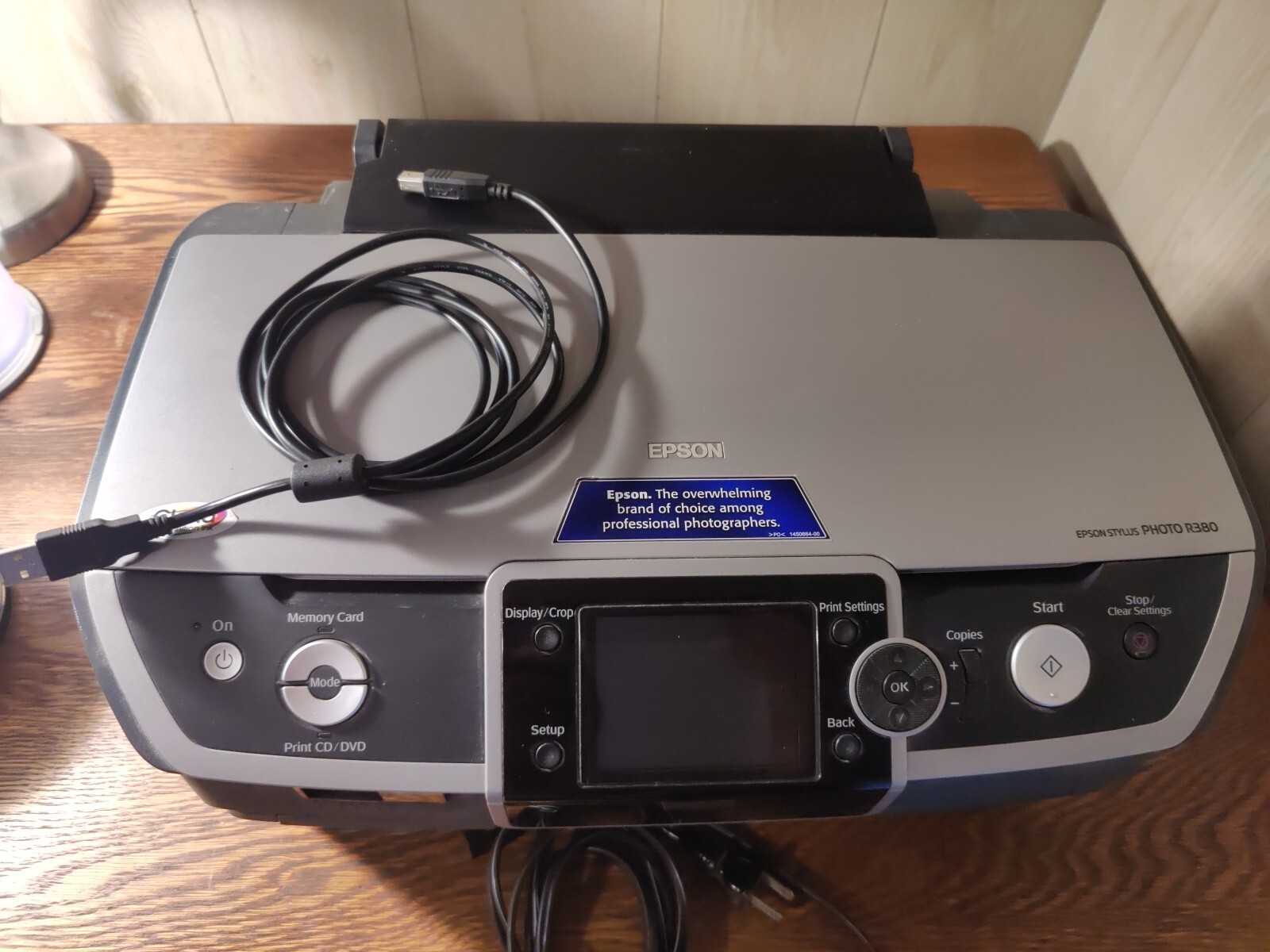 Epson Stylus Photo R380 Digital Inkjet Photo Printer - Black/Silver ...