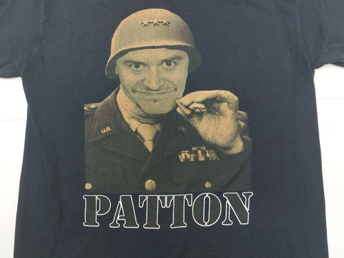Gildan General Patton T-shirt Mens Size Medium Smiling Smoking Cigar | eBay