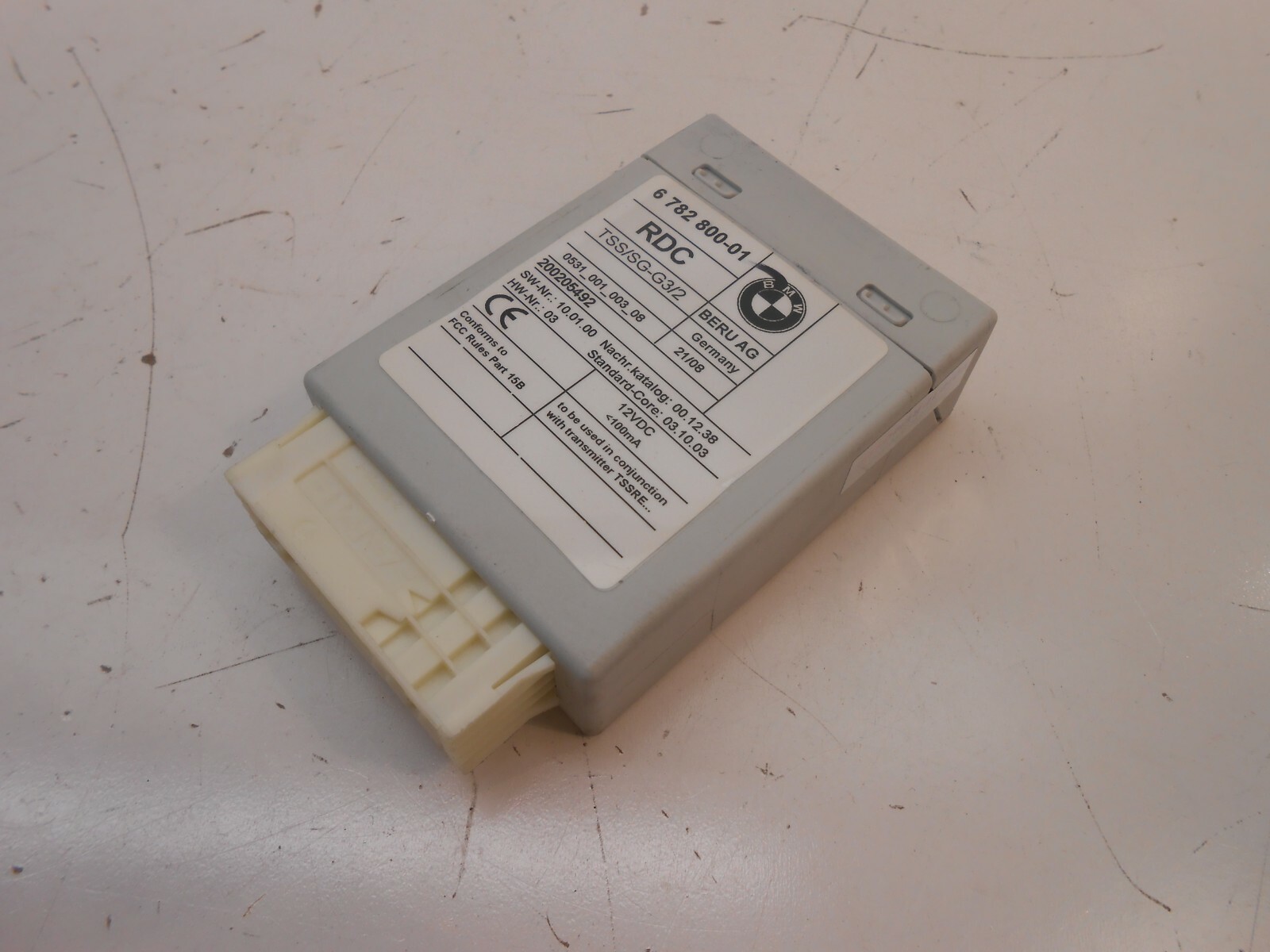 2007-2009 MINI COOPER AND BMW TIRE PRESSURE CONTROL MODULE 6782800 ...