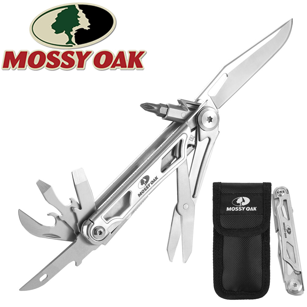 Mossy Oak 12-in-1 Multitool Pocket Knife Folding Pocket Tool Bottle ...