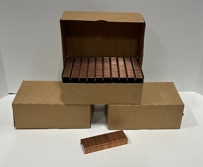 Lot Of 3 Manual Carton Box Staples 1-1/4" X 5/8" lot of 6000 | eBay