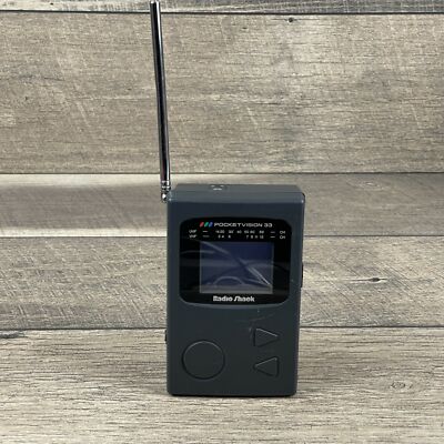Vintage Radio Shack 16-170 Pocketvision 33 Black Portable Mini LCD ...