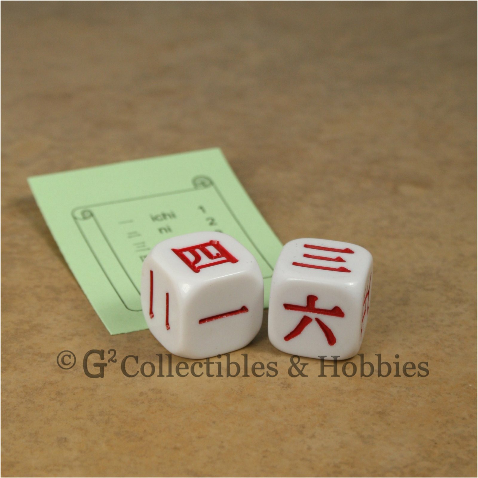 NEW Set of 6 Large 20mm Japanese KANJI D6 Dice D&D RPG Game 6 Sided | eBay