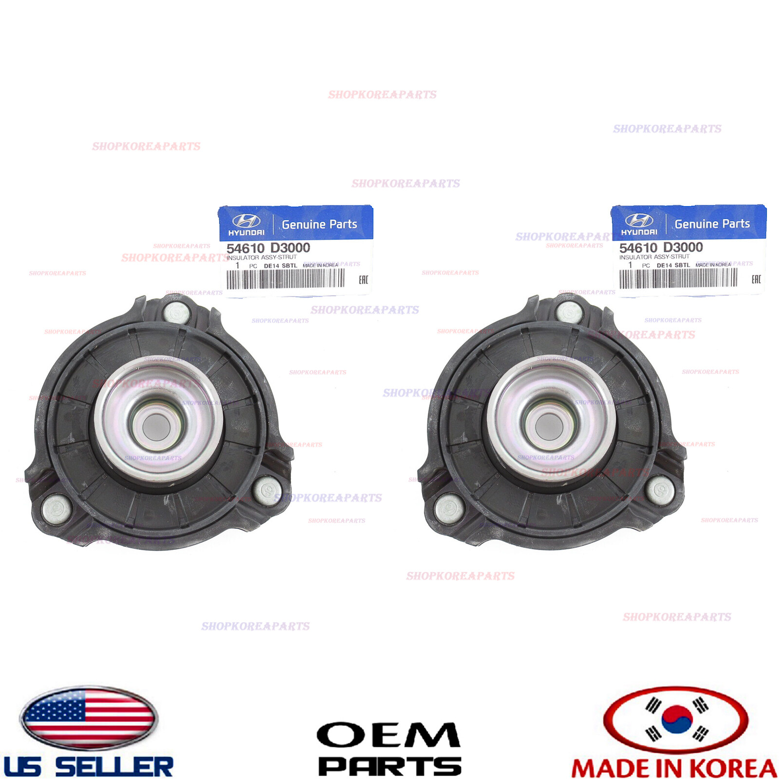 Genuine Upper Strut Mount Insulator Set 2pcs OEM Tucson Sportage 2017 ...