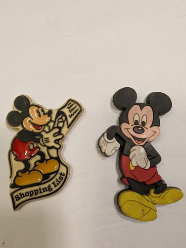 2 VTG Walt Disney Mickey Mouse Fridge Magnets | eBay