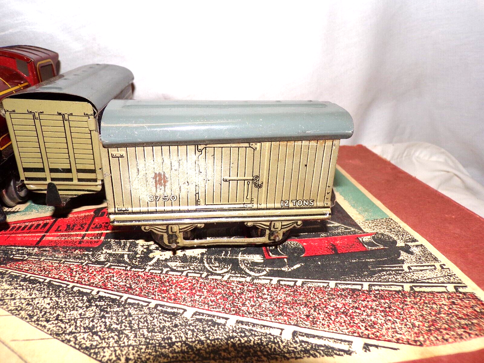 VINTAGE UK BRIMTOY TRAIN CLOCKWORK TRAIN SET WITH BOX | eBay