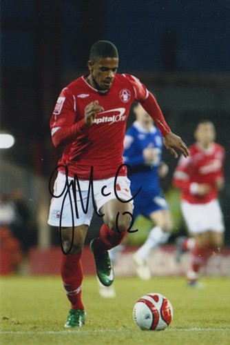 GARATH MCCLEARY HAND SIGNED 6X4 PHOTO - FOOTBALL AUTOGRAPH - NOTTINGHAM ...