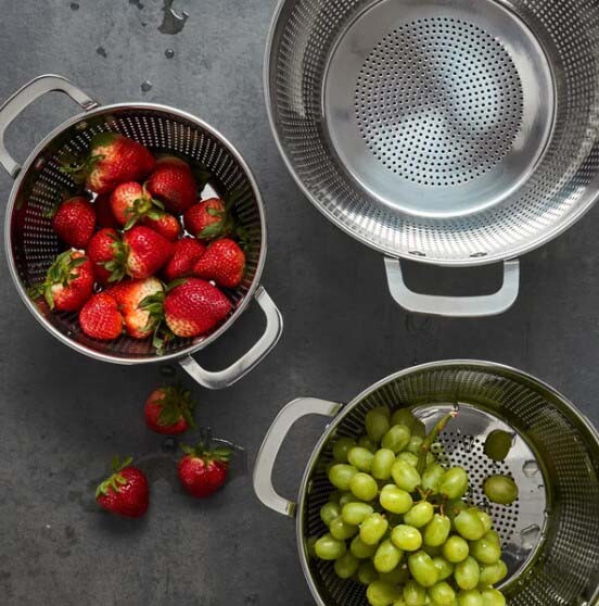 MIU Stainless Steel Colanders, Set of 3, 1.5 Qt, 3 Qt, 5 Qt, Customer ...