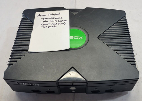 Microsoft Original Xbox Console - DISC DRIVE ISSUE - SEE DESC - PARTS ...