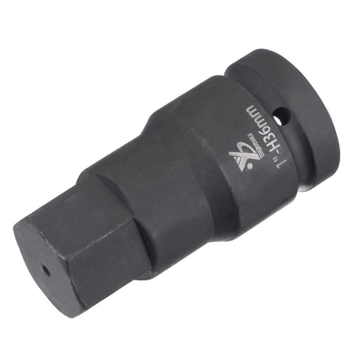 36mm Impact Hex Bit Socket, 1" Drive 102mm Length CR-MO Steel Metric ...