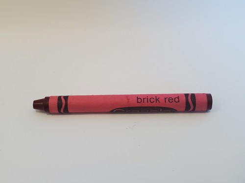 Brick Red Crayola Crayon Binney & Smith RARE Retired Color Vintage ...