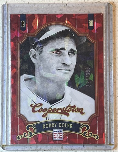2012 Panini Cooperstown Crystal Red Bobby Doerr /399 #77 Boston Red Sox ...