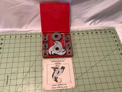 Craftsman 9-3200 Bench and Radial Saw Molding Head 6 Sets of Cutters ...