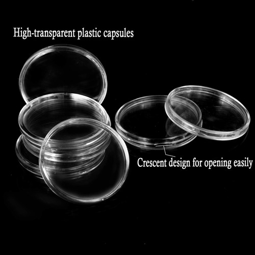 20 Sets Coin Capsules with 6 Sizes Adjustable Protect Foam Gasket Coin ...