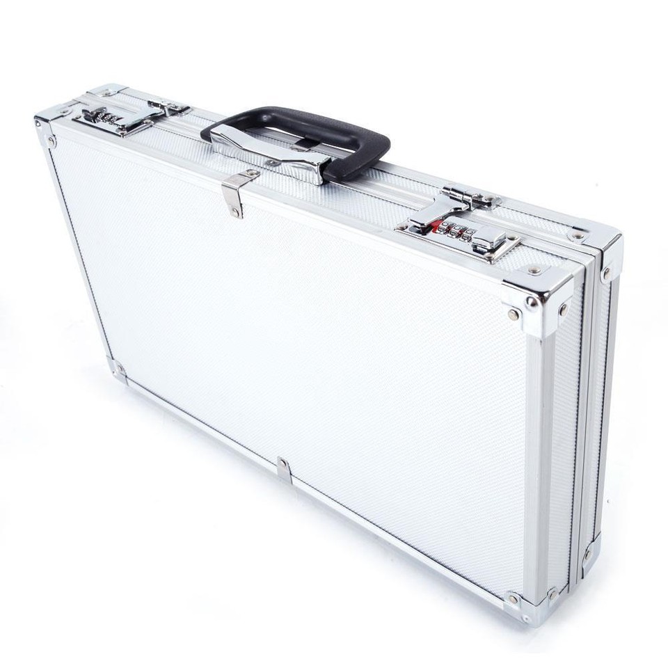 Aluminum Framed Locking Gun Case Pistol HandGun Lock Box Hard Storage ...