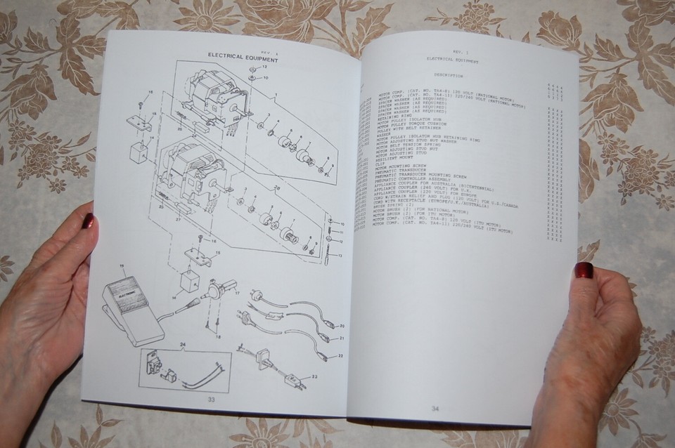 Illustrated Parts Manual to Service Singer 4610 4613 4617 4623 Sewing ...