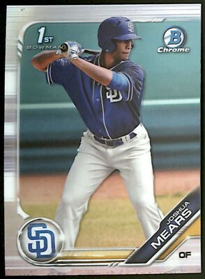 2019 Bowman Draft Chrome #BDC-180 Joshua Mears Rookie San Diego Padres ...