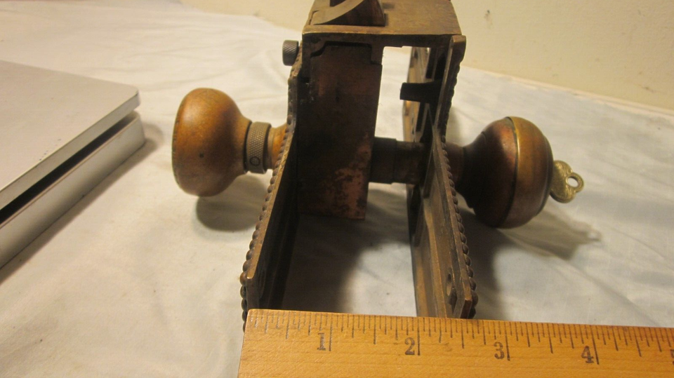 Antique Set CORBIN Pat Jun.6.1899 Cast Bronze Lock Door With Original ...