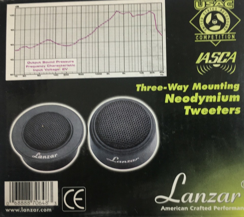 Tweeters Car Audio LANZAR VST 0.5" Neodymium Flush, Surface or Angle ...