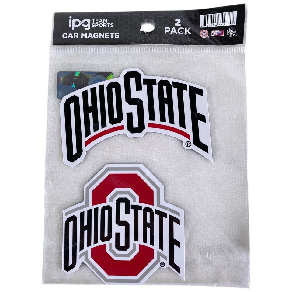 LOT - Ohio State Buckeyes - 2 Pack Car Magnets, Keychain, 2 Bandanas ...