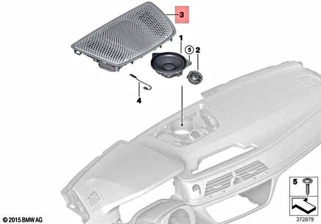 Genuine BMW Alpina B7 G11 G12 725d 725Ld 730d Trim Center Speaker ...
