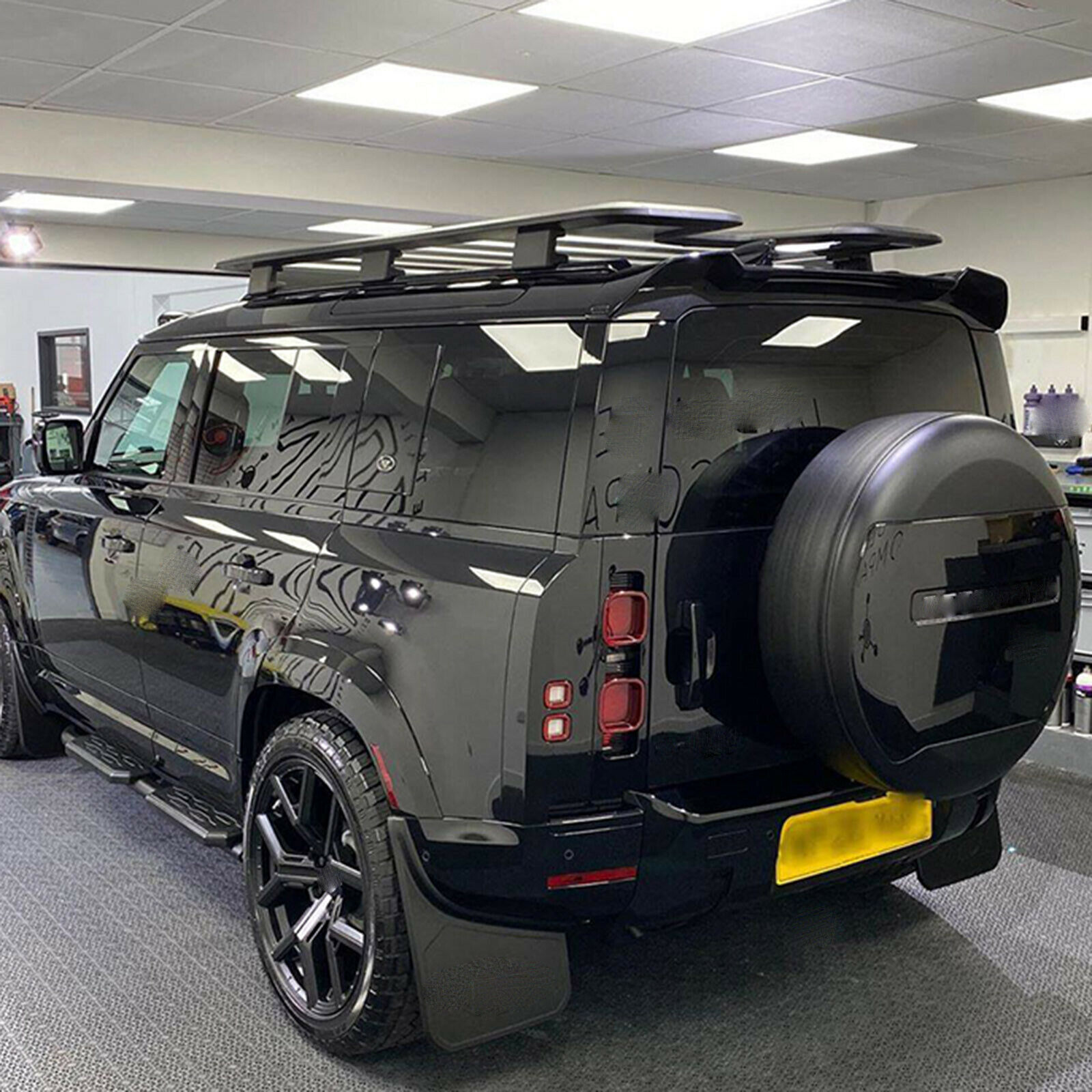 ABS Black Spare Tyre Tire Cover Fit For 2020-2024 Land Rover Defender ...