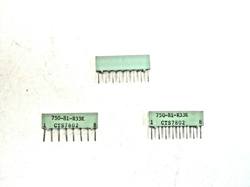 33K Ohm 8 Pin SIP (single inline package) Resistor (New Old Stock)(QTY ...