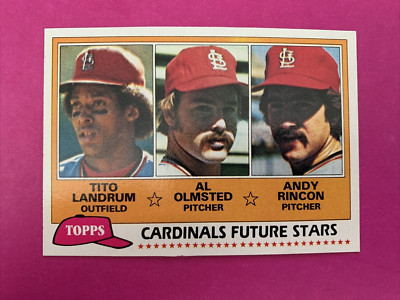 🐶 1981 Topps Cardinals Future Stars Tito Landrum/Al Olmsted/Andy Rincon ...