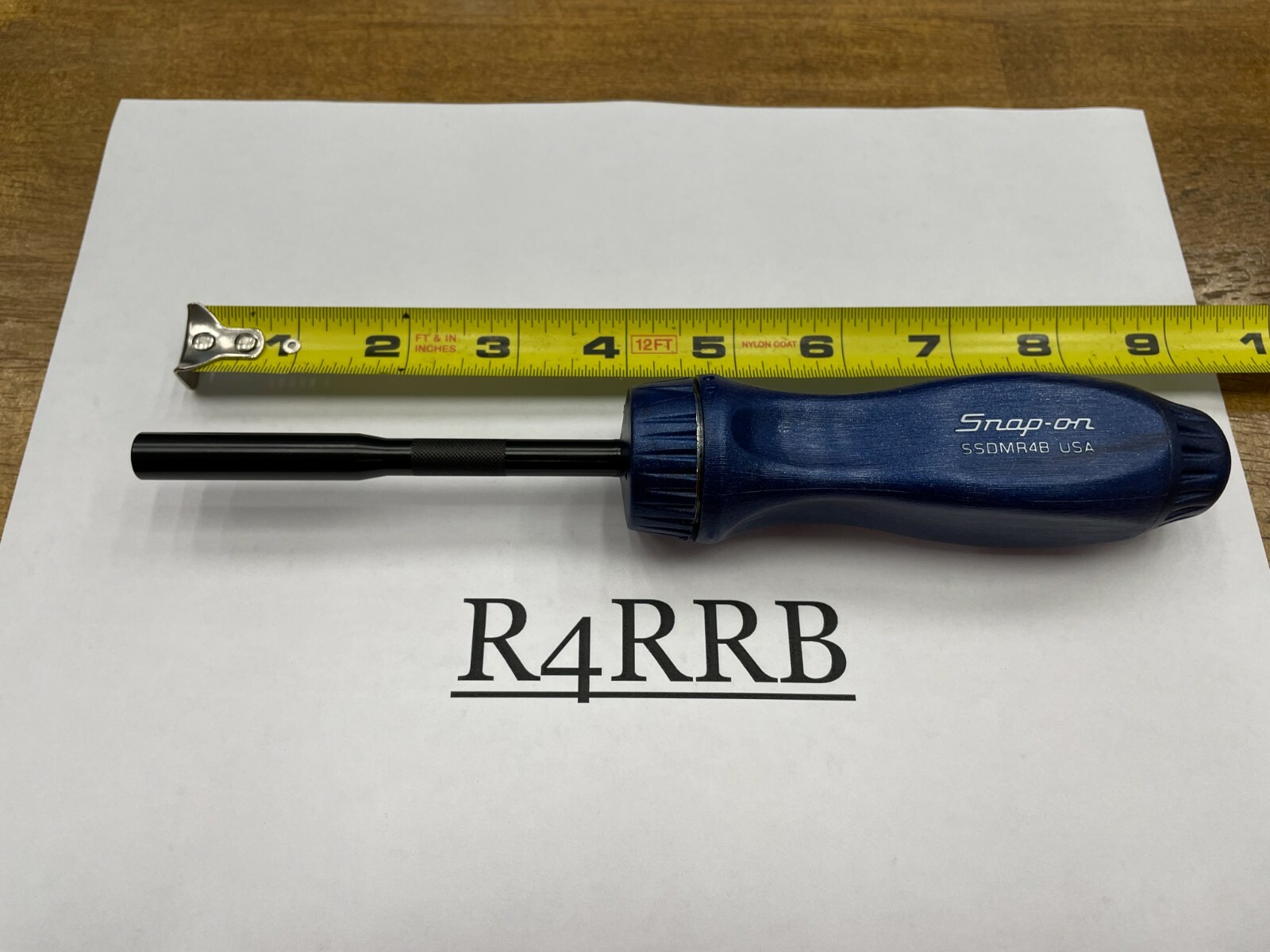 Snap-on Tools NEW RARE POWER BLUE Hard Handle Ratcheting Screwdriver ...