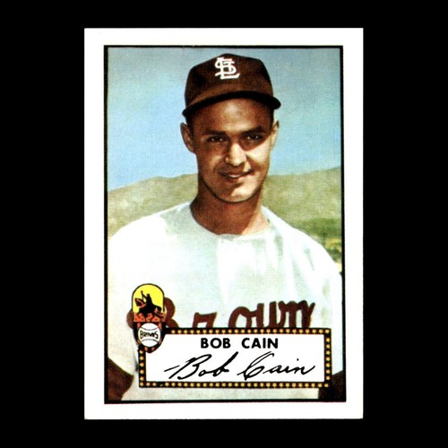 Bob Cain 1983 Topps 1952 Reprint Series St. Louis Browns #349 NM+ Pack ...