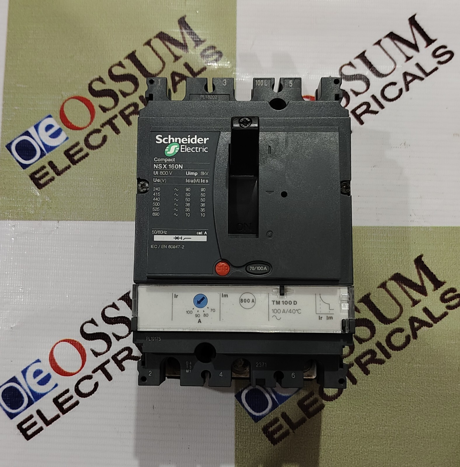SCHNEIDER NSX160N CIRCUIT BREAKER 100A 440VAC 50KA FREE FAST SHIPPING ...