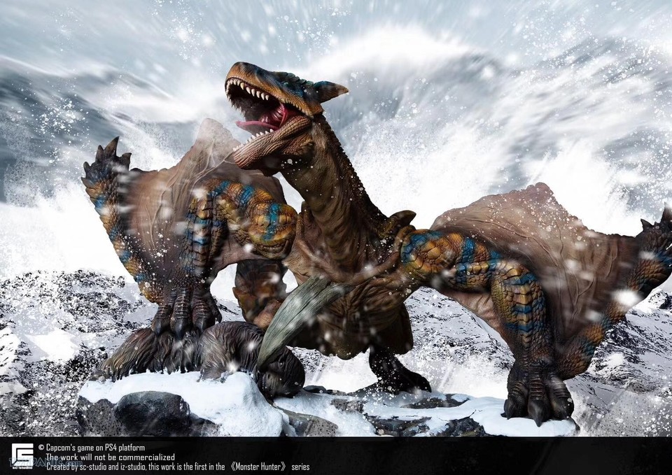 【In-Stock】 Monster Hunter World Iceborne Tigrex 1/20 GK Statue SC IZ ...