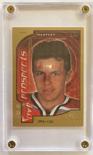 2000-01 Upper Deck MVP Dany Heatley Second Star Gold Rookie 54/100 #211 ...