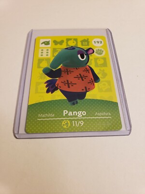 Pango # 192 Animal Crossing Amiibo Card Horizons Series 2 MINT NEVER ...
