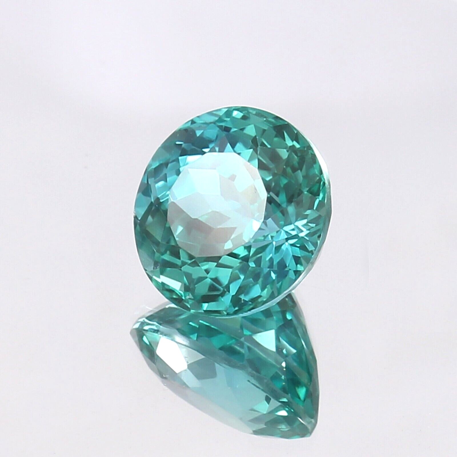 AAA Natural Flawless Ceylon Parti Sapphire Loose Round Gemstone Cut ...