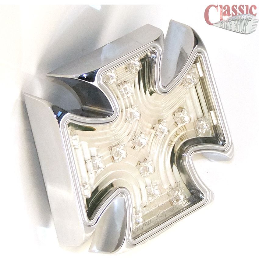 Universal Maltese Iron Cross LED Tail Light REAR BRAKE TAIL LIGHT | eBay