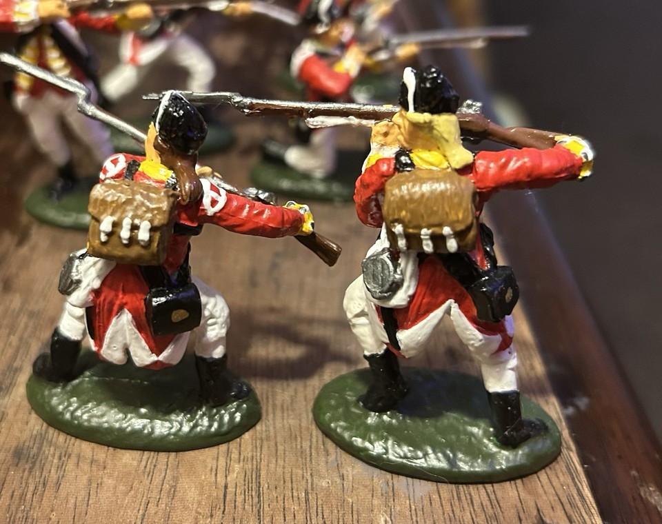 AWI British 10th Reg Of Foot Light Infantry Hand Painted Toy Soldiers ...