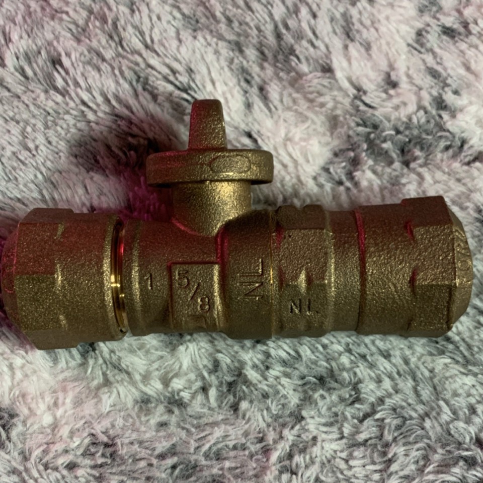 Ford Brand Straight Ball Valve Curb Stop Brass 3/4"CTS | eBay