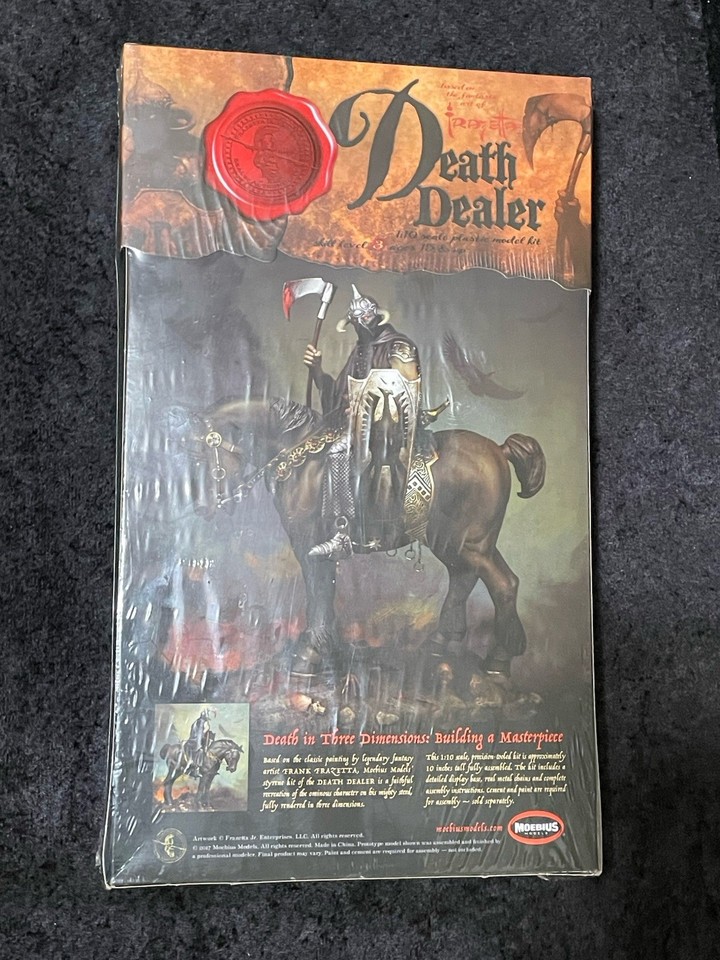 Moebius Frank Frazetta DEATH DEALER Model Kit. Sealed. Molly Hatchet | eBay