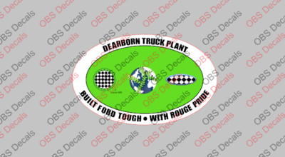 Dearborn Assembly Plant Window Decal Truck F150 BLUE GREEN | eBay