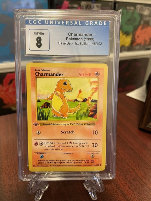 Pokémon TCG Charmander Base Set 46/102 Regular 1st Edition Common for ...