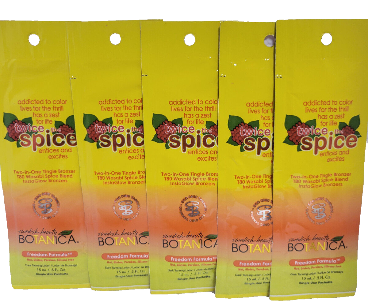 5 Packets Packs Twice The Spice Hot Tingle T80 Bronzer BY SWEDISH ...