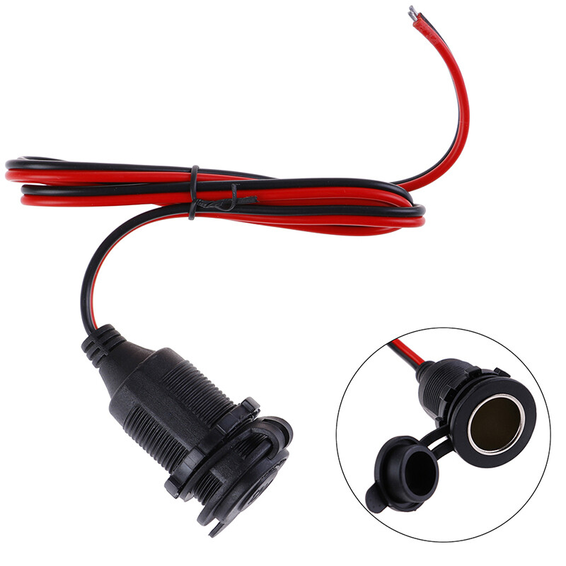 12/24V 5A DC Female C Cig Cigette Lighter Socket Plug Connector Adapter ...